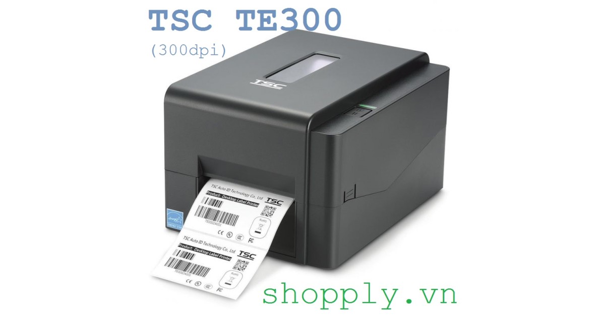 Máy in tem nhãn mã vạch TSC TE300 (110mm, 300dpi, USB)